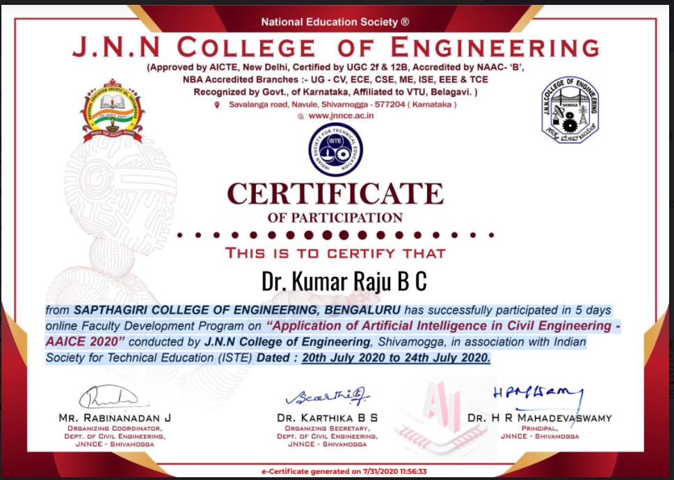 SAPTHAGIRI COLLEGE OF ENGINEERING